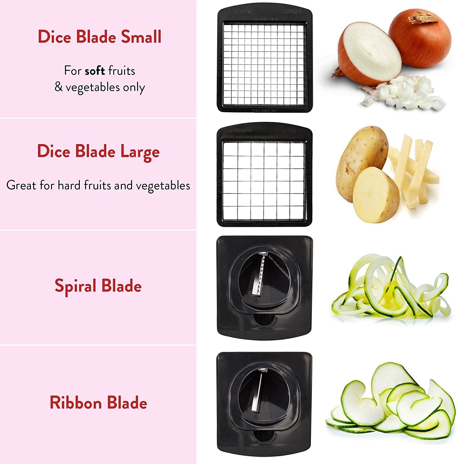 Tocator Legume Manual, 4 Lame, Cook Smarter Vegetable Chopper, Alb ...