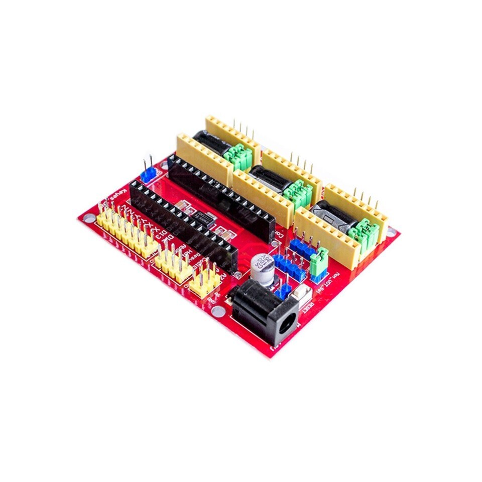 Modul CNC V4 Shield, AJMAKER, compatibil Arduino NANO, 3 axe, 7.5V-12V ...