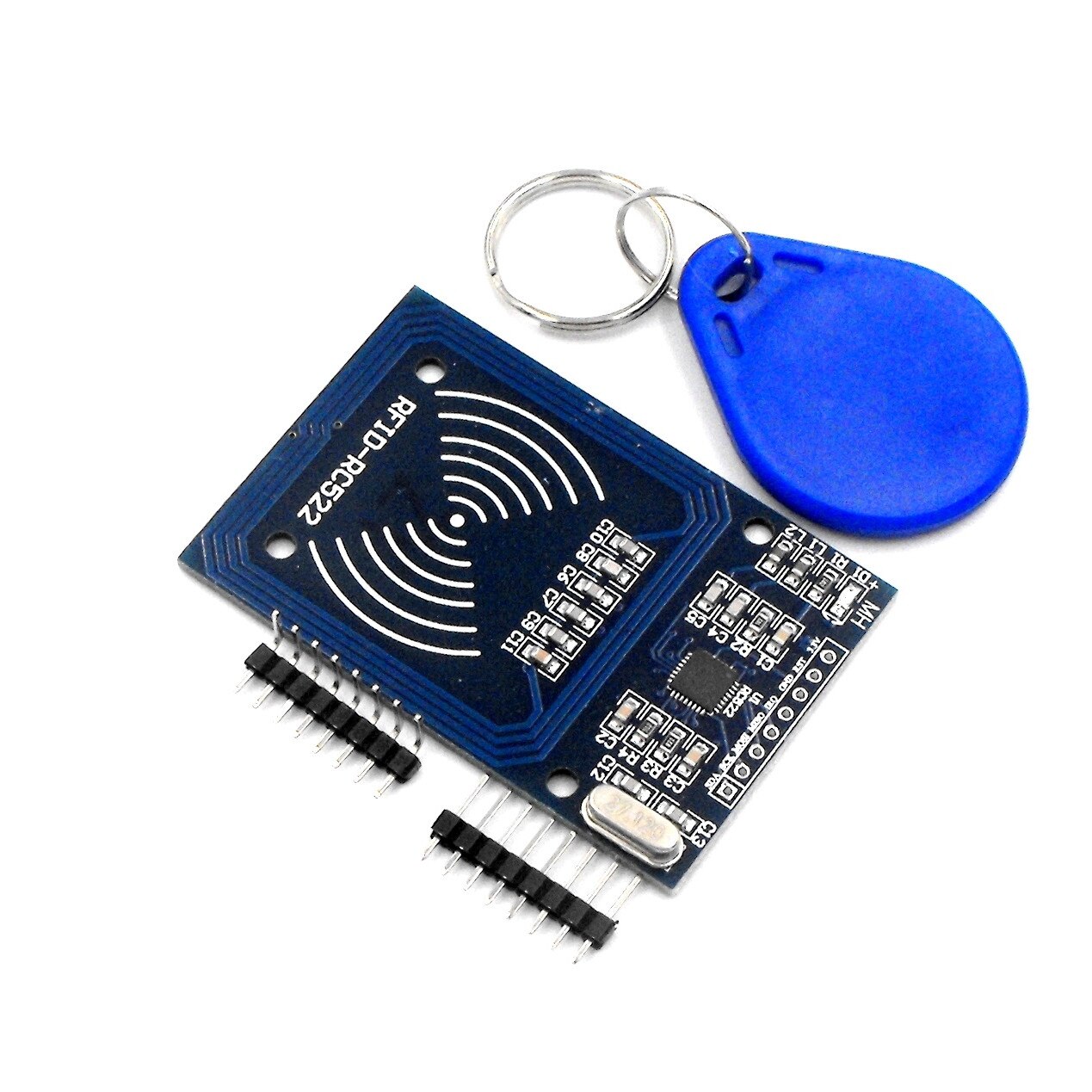 Kit modul RFID, AJMAKER, RC522, 13,56MHz, 40x60mm, Card/Breloc ...