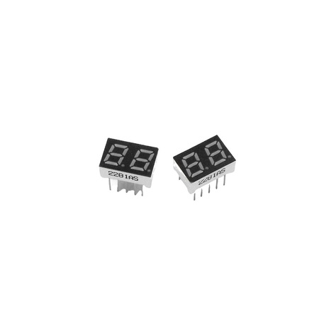 Afisaj LED 7-segmente, 2 cifre, catod comun, 0.28 inch, 15x10mm - eMAG.ro