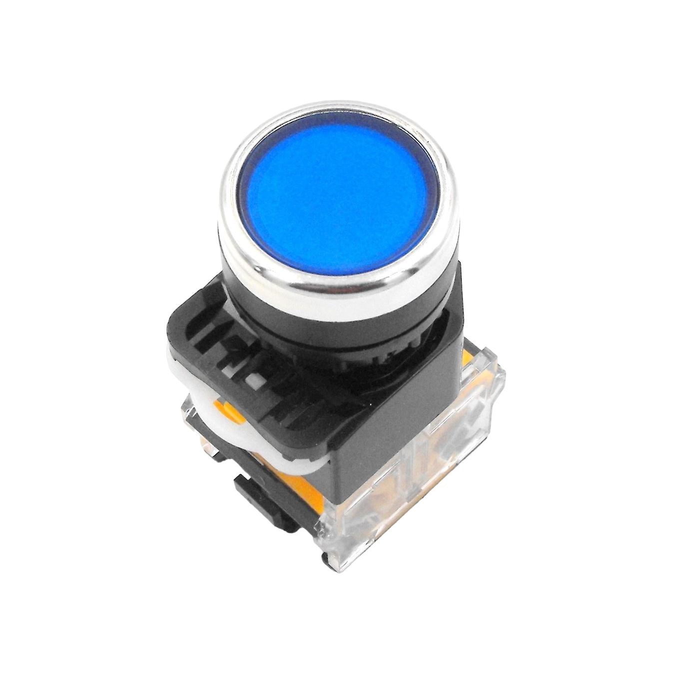 Buton de comanda, AJMAKER, Pentru panou 22mm, 29x37x67mm, Albastru ...