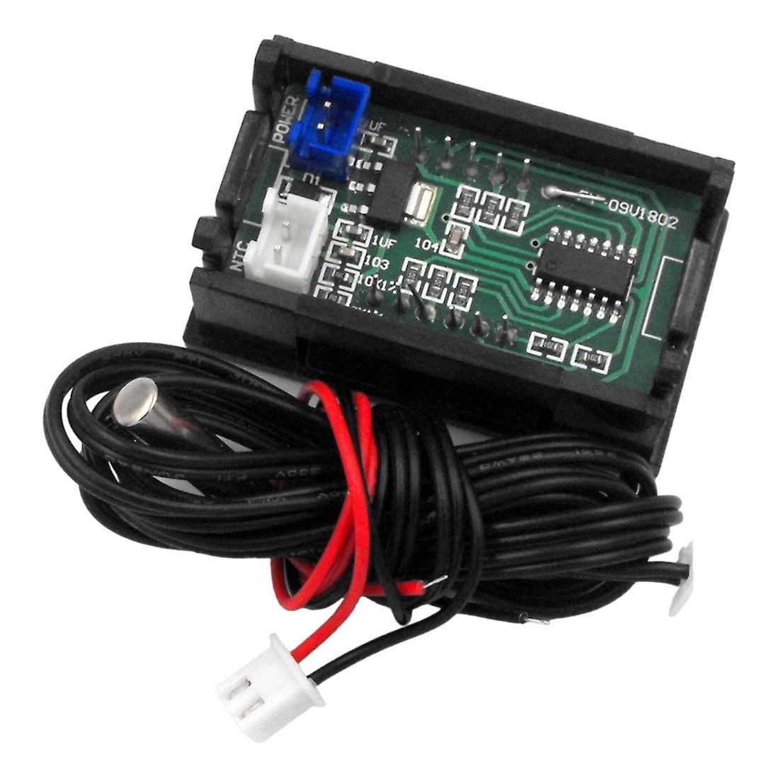 Modul termometru cu panou LED, AJmaker, 12 V, Afisaj 0.56", -50°C / 110 ...