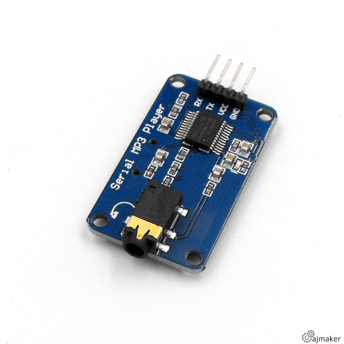 Modul MP3 Player AJMAKER YX5300, suport Micro SD, UART TTL, 43x25mm ...