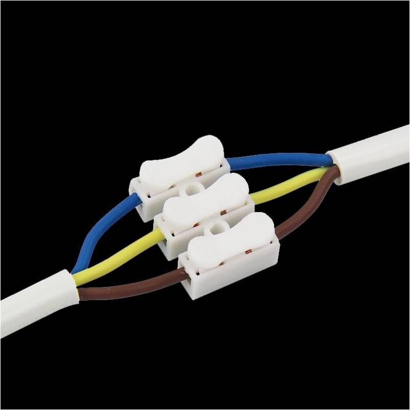 Conectori rapizi, AJMAKER, Termoplastic, 2 pini, Alb - eMAG.ro