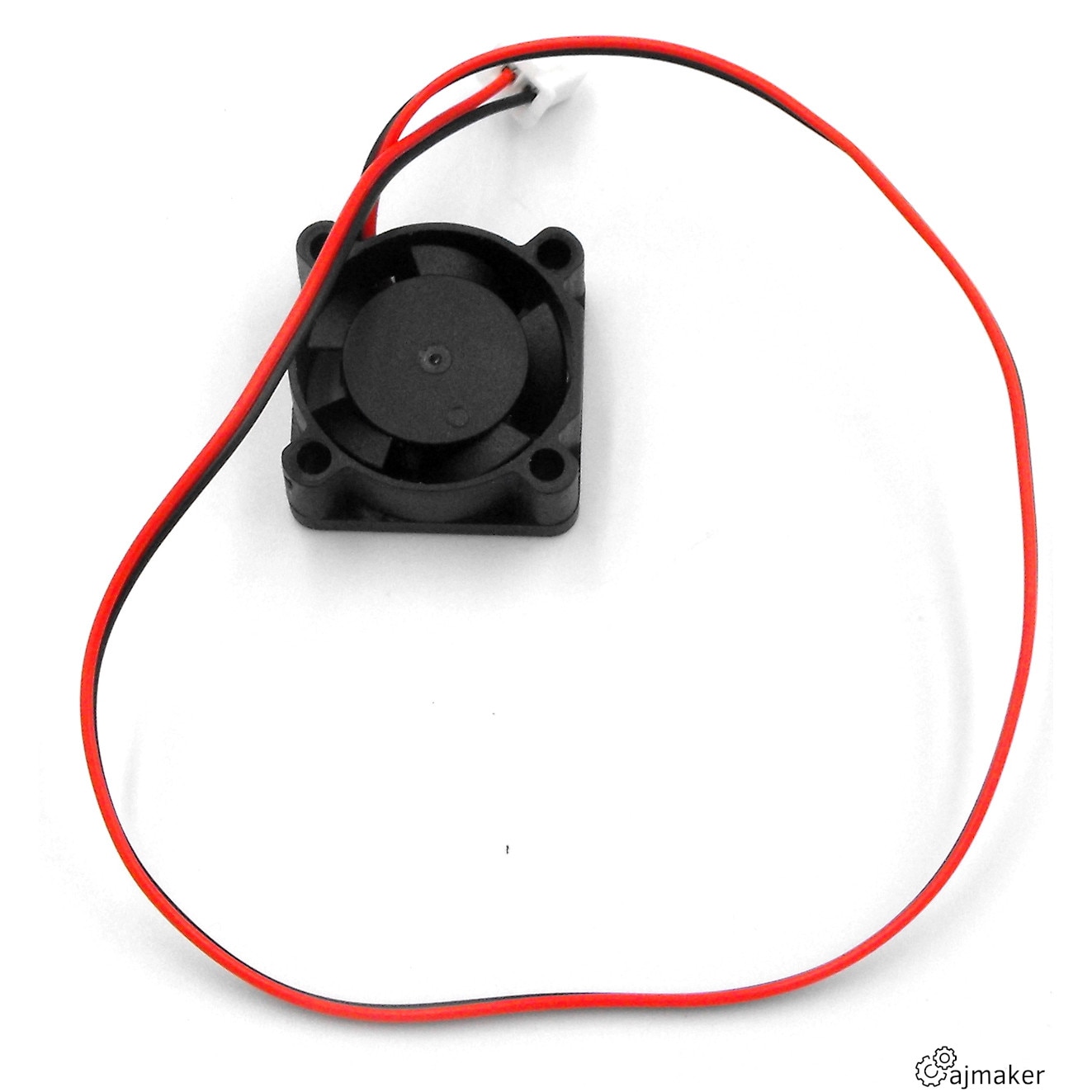 Ventilator PC, AJMAKER, 12V, 30x30x10 mm, 5100 RPM, 18dBA, Negru/Rosu ...