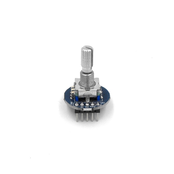 Modul encoder rotativ, AJMAKER, 20 impulsuri, 31x19x19mm, Argintiu ...