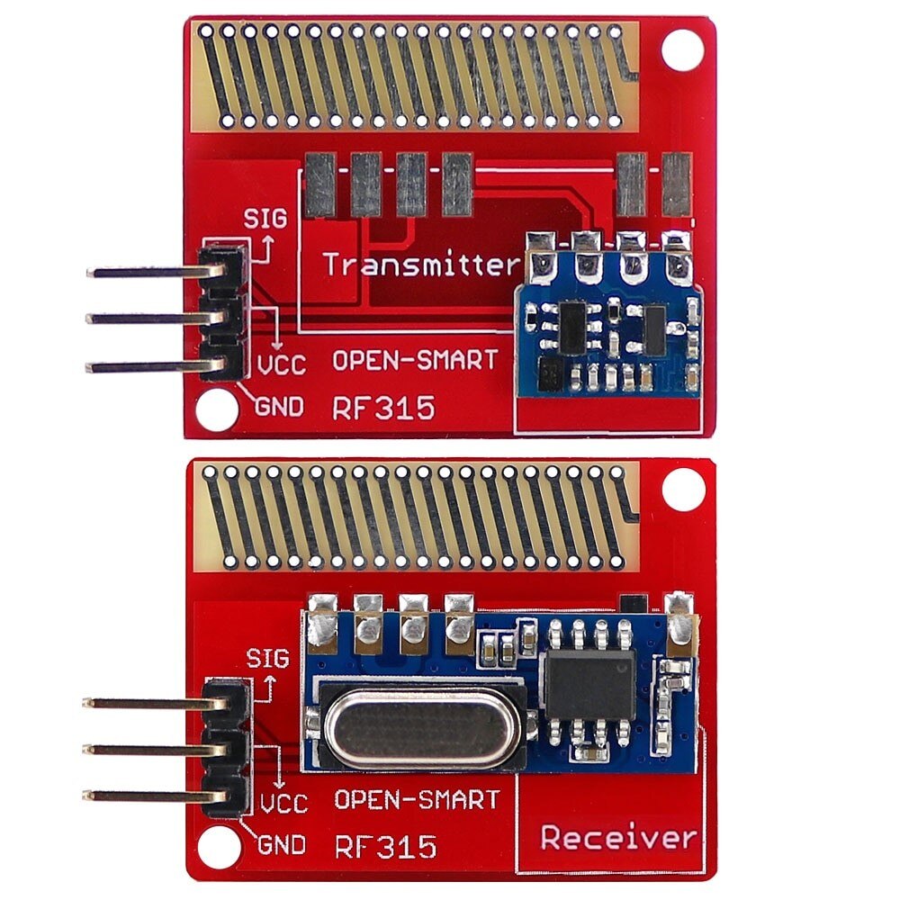 Kit transmitator si receptor wireless pentru Arduino, AJMAKER, 315MHz ...