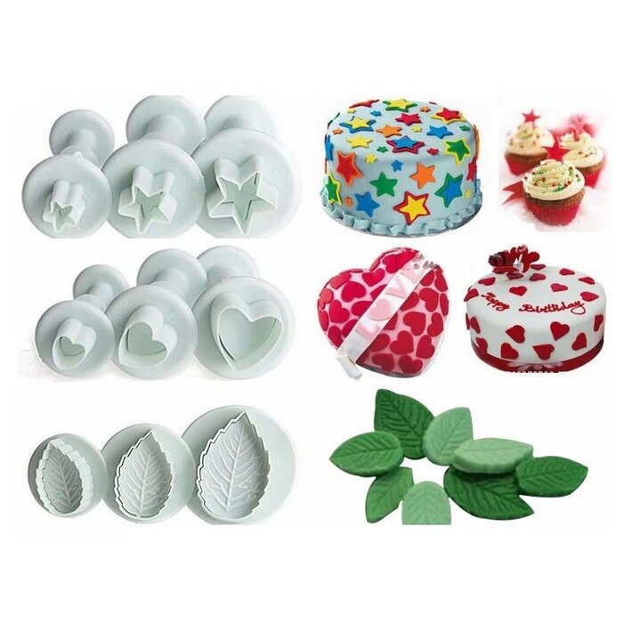 Set 33 Forme pentru Decorat Tort si Prajituri cu Stelute, Inimioare ...