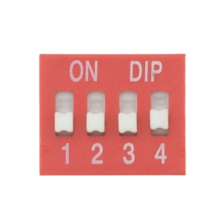 Comutator DIP DS-04, Ajmaker, Plastic, Negru, 2,54mm - eMAG.ro