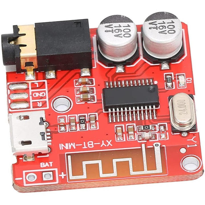 Modul Bluetooth AJMAKER XY-BT-Mini, MP3, Jack 3.5mm, 30x30x7mm - eMAG.ro
