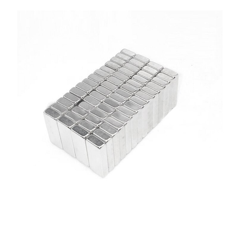 Magnet neodim patrat, 60x20x10mm, acoperire Ni-Cu-Ni, argintiu - eMAG.ro