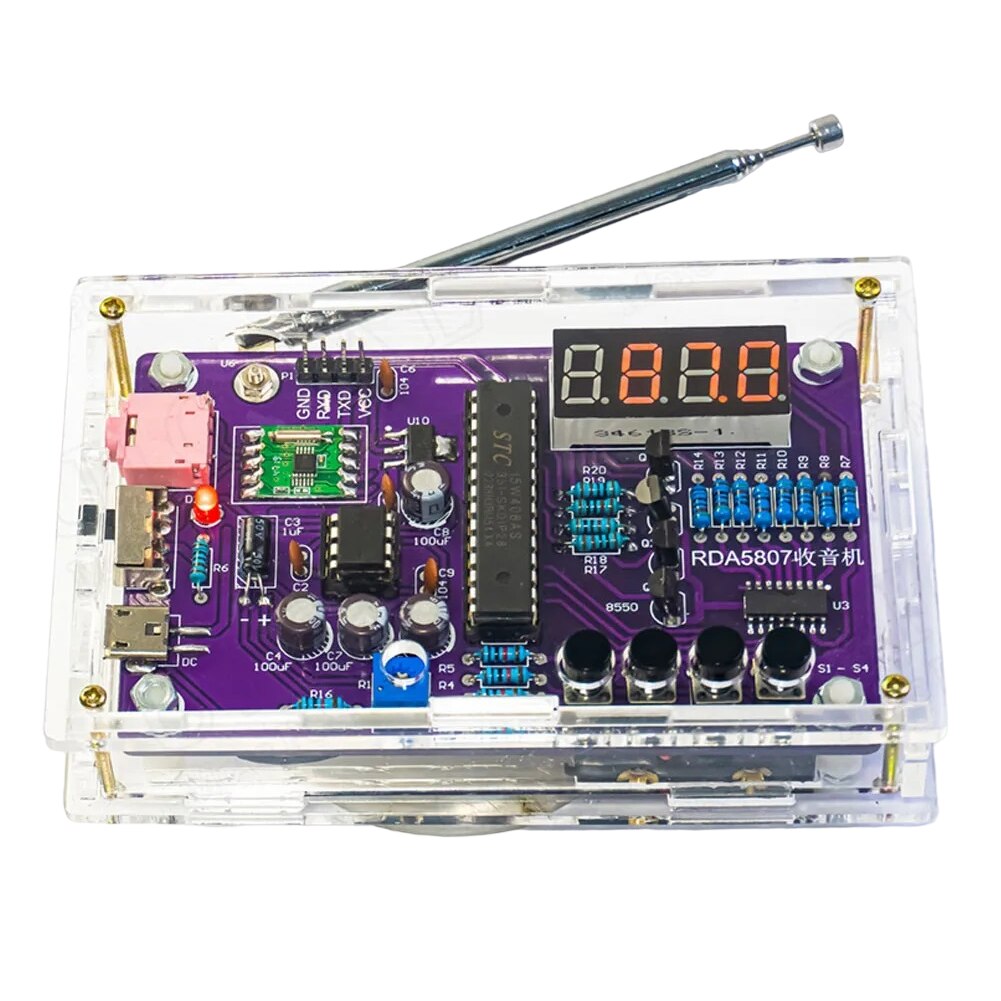 Modul PCB radiom Ajmaker, 87-108 MHz, 95 x 59 mm, Multicolor - eMAG.ro