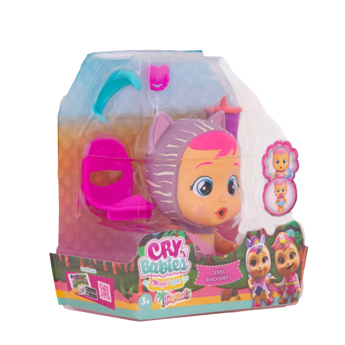 Papusa IMC Bebelus Mini Cry Babies Beach Katie, 910348 - eMAG.ro