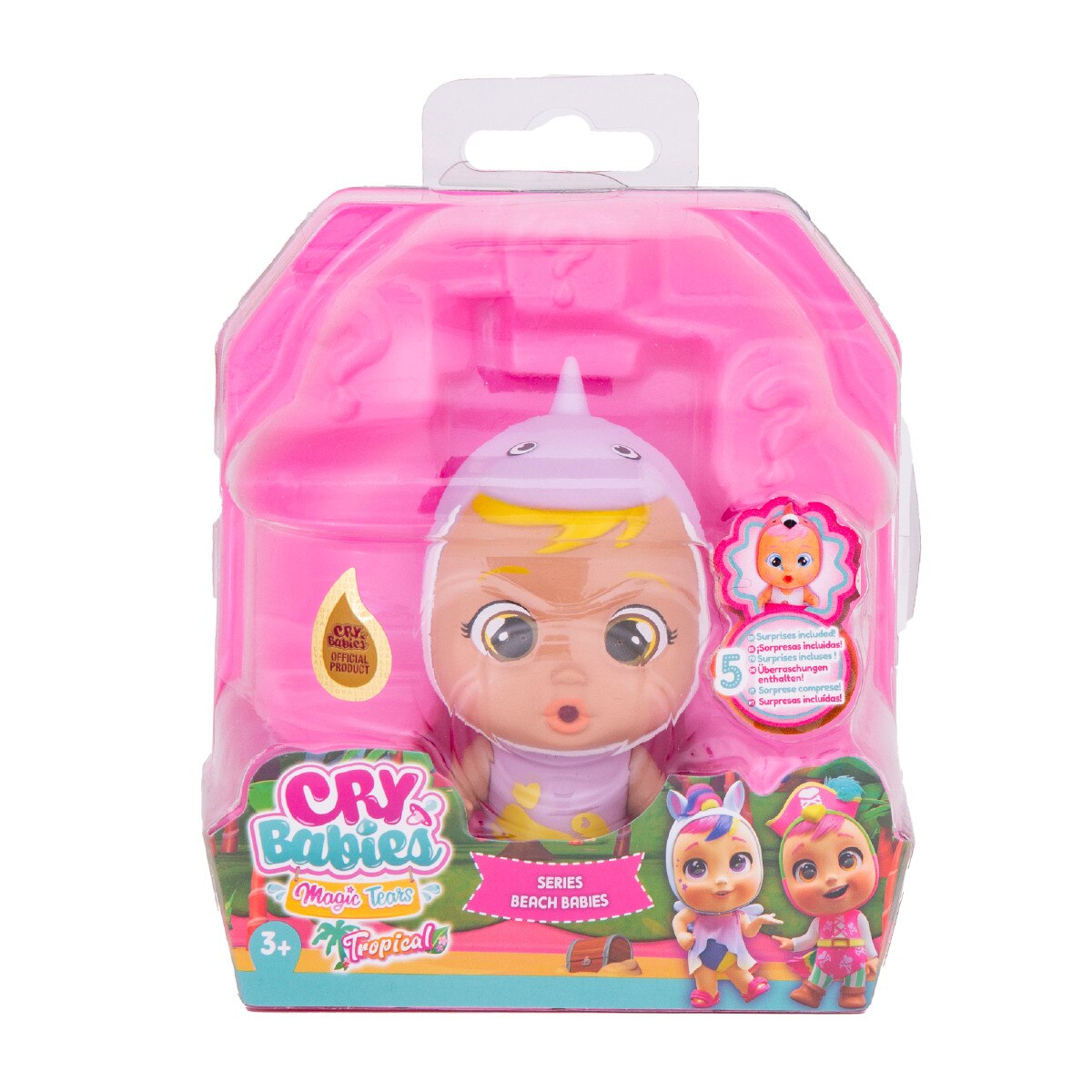 Кукла бебе IMC Mini Cry Babies Beach Finny, 910447 - eMAG.bg