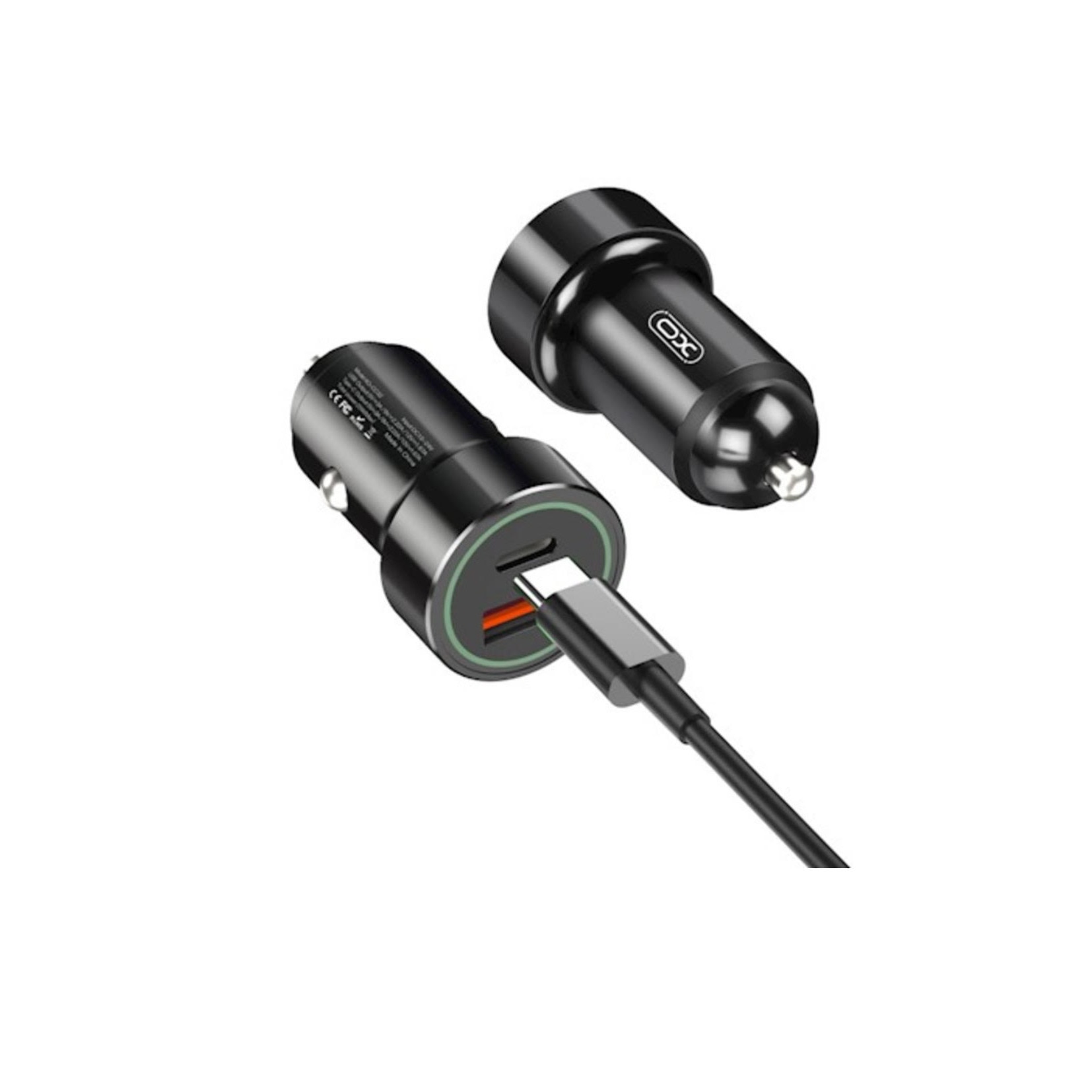 Incarcator auto XO 20w fast charger power port USB+PD negru - eMAG.ro