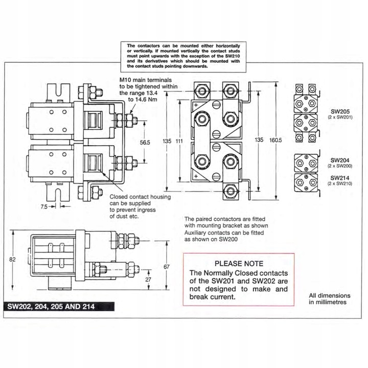 Contacor / releu / bobina - SW202 - 24V 400A - Inlocuit pentru Albright ...