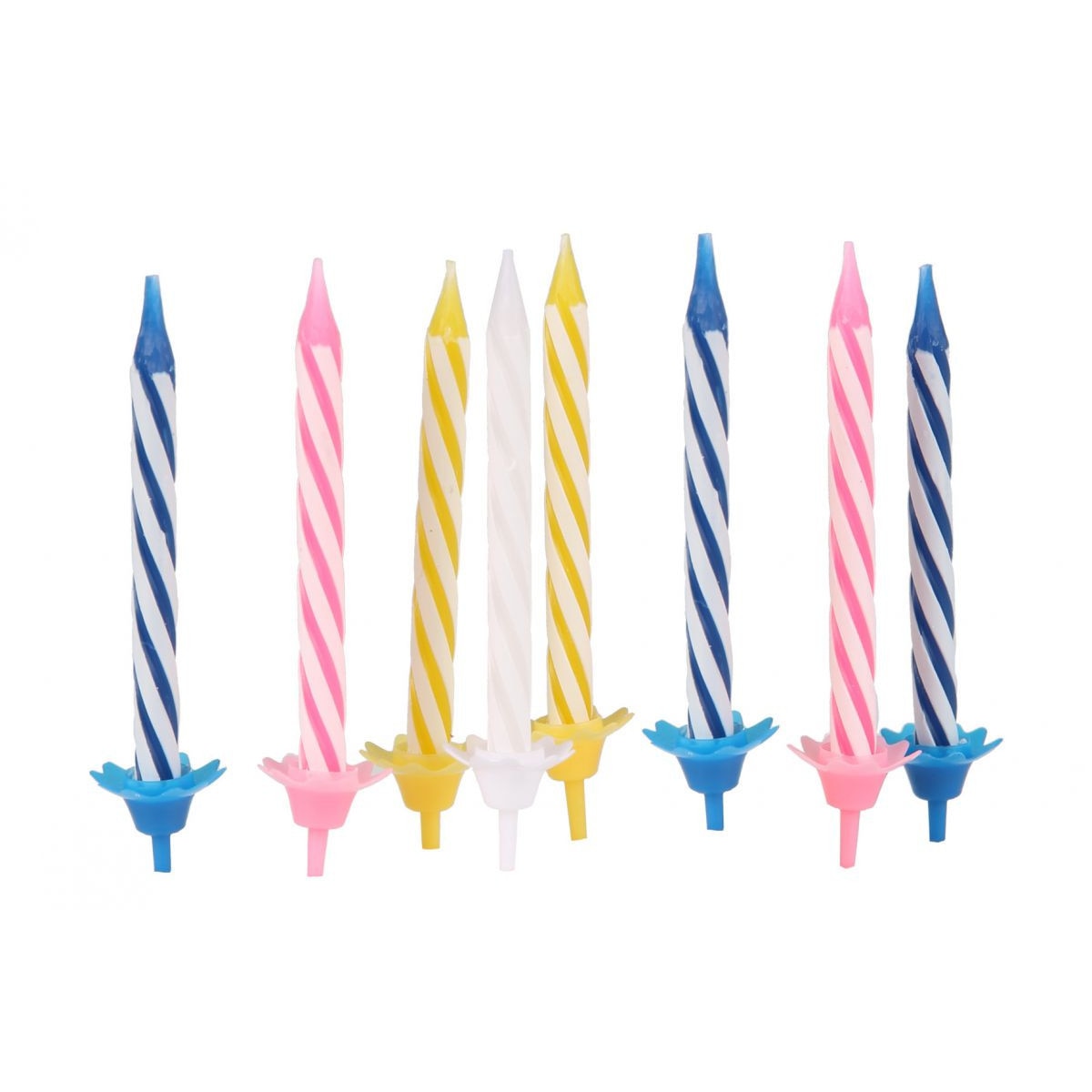 Set 24 lumanari tort, colorate, 5.8 cm - eMAG.ro