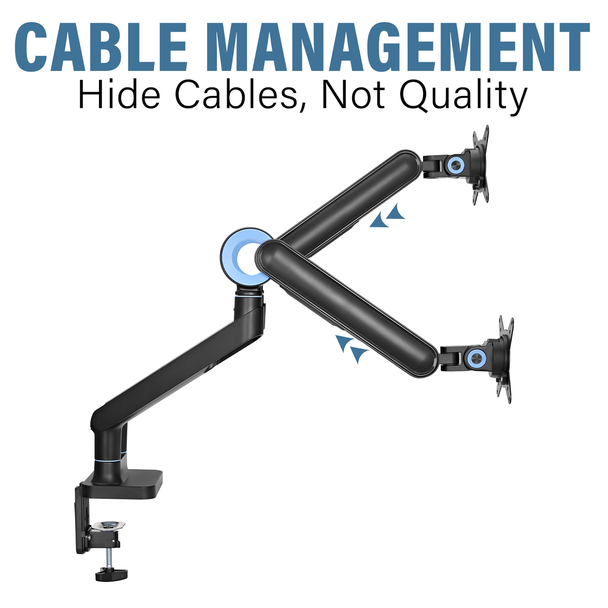 Suport 2 monitoare 17-32" inch, Designer Premium, Brat dublu Reglabil ...