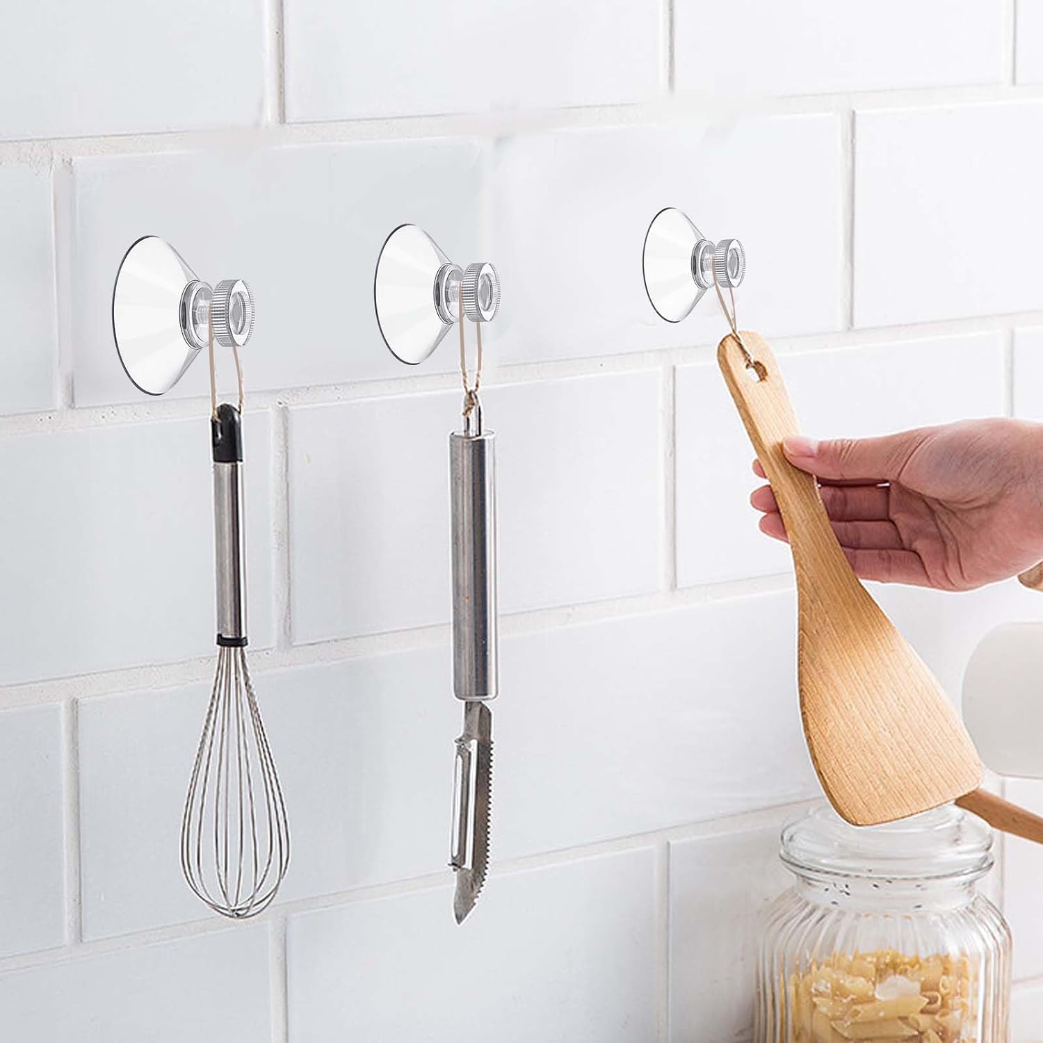 Set 15 Ventuze transparente cu filet, prindere Geam, Sticla, Adro - eMAG.ro