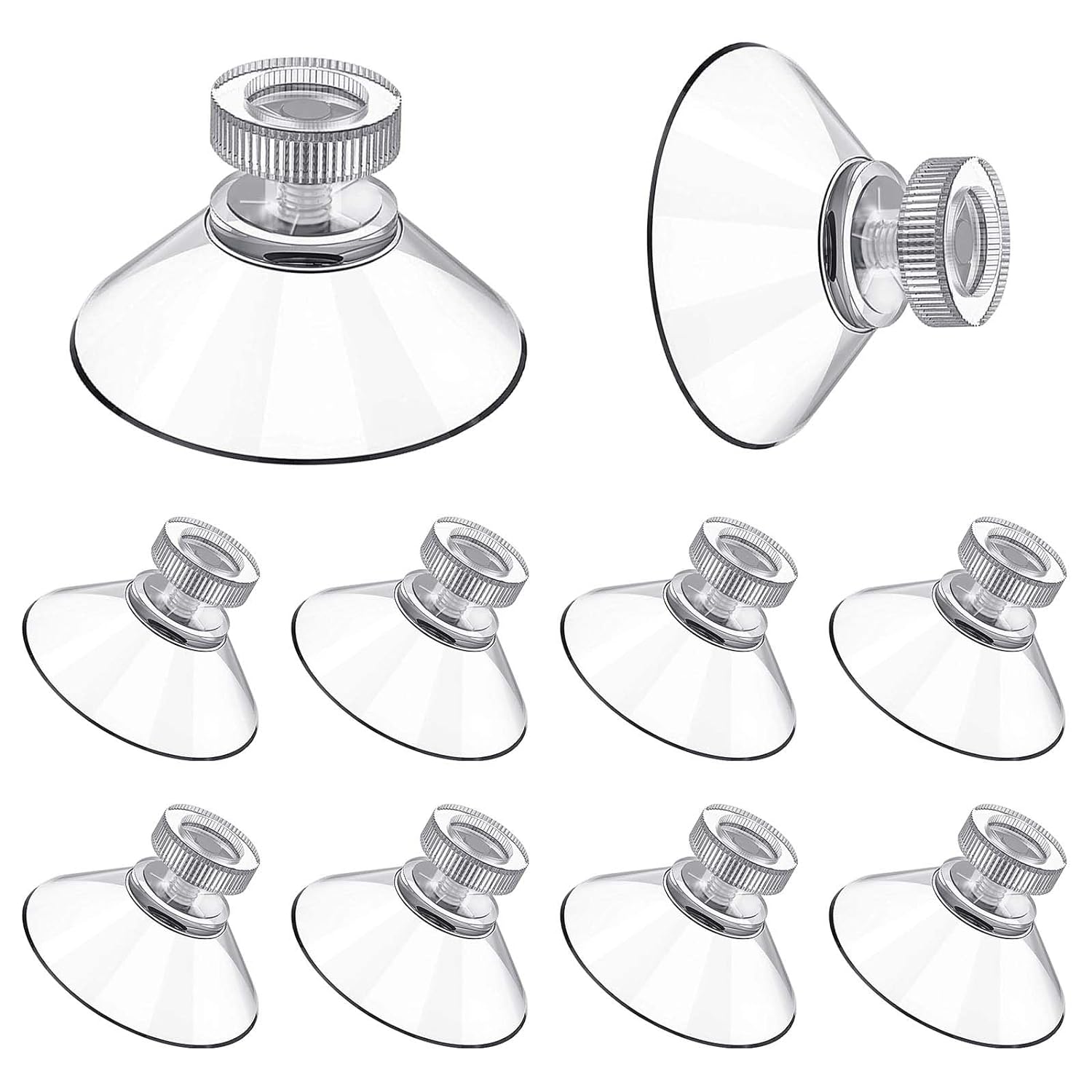 Set 15 Ventuze transparente cu filet, prindere Geam, Sticla, Adro - eMAG.ro