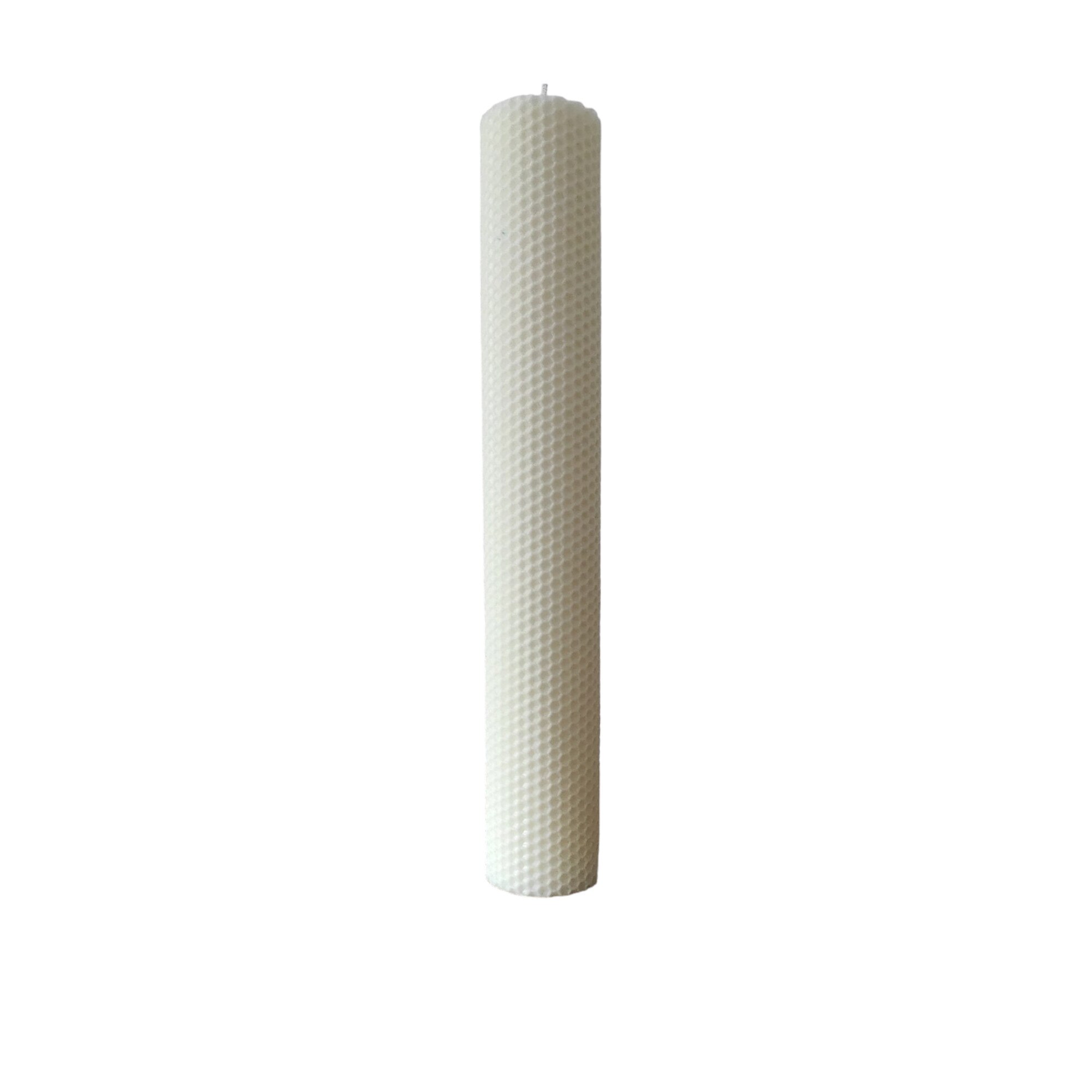 Lumanare din ceara naturala, Alb, 34 cm, Colorart - eMAG.ro