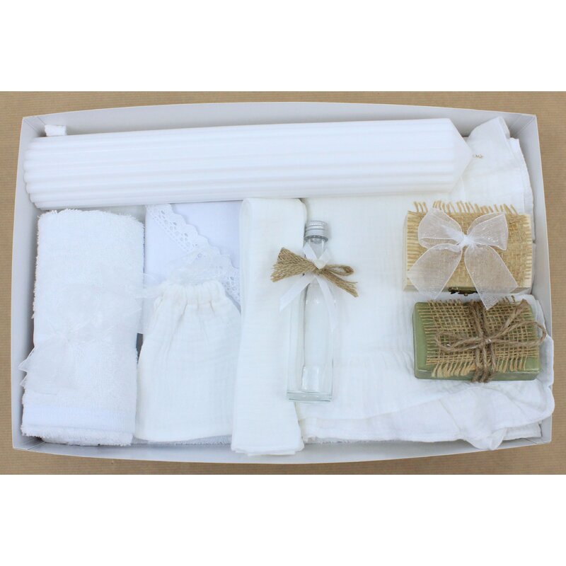 Trusou complet, Christening, 9 piese, alb - eMAG.ro