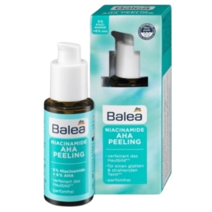 Masca de fata, Balea, Niacinamide AHA, peeling, 30ml - eMAG.ro