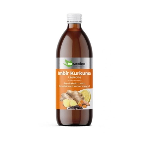 Supliment alimentar EkaMedica, cu ghimbir/Turmeric/piperina, 500ml ...