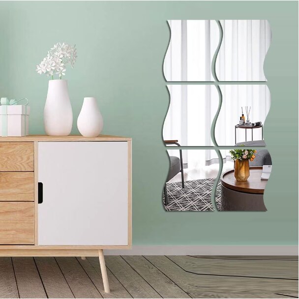 Oglinda Acrilica Autoadeziva, pentru Decor Pereti si Mobilier, Material ...