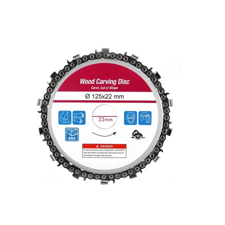 Disc flex cu lant drujba pentru polizor unghiular, Diametru 125 mm ...