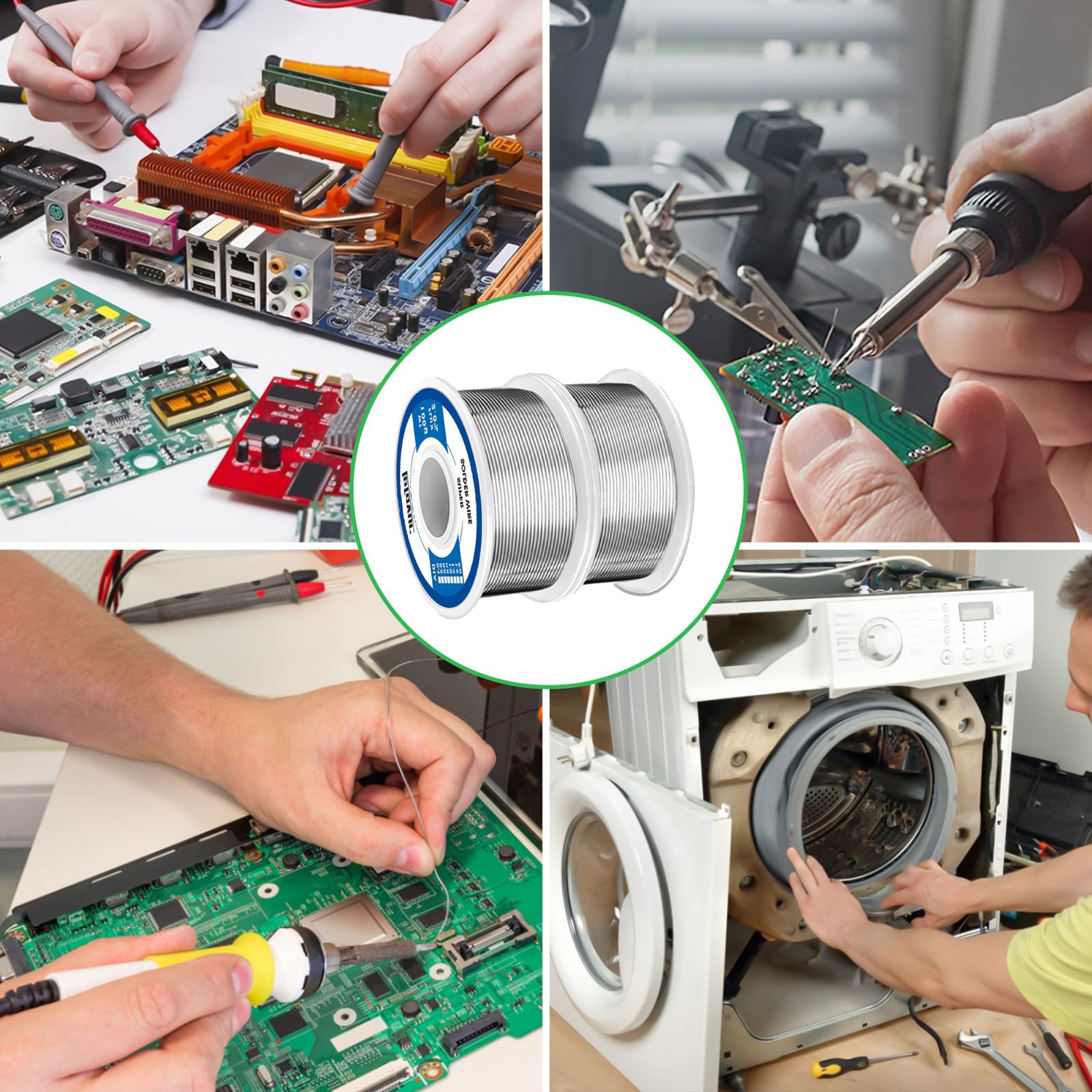 Sarma de lipit fara plumb, JENUOS®, diametru 0.8 mm, Rosin Core, Pentru ...