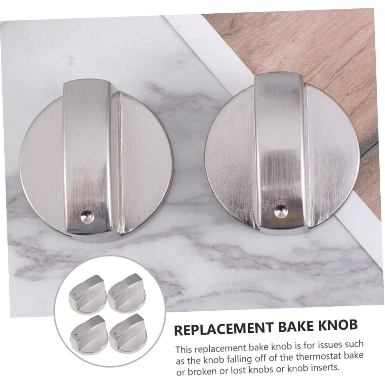 Set 4 plita Butoane aragaz universal, enkourakoko®, 6mm, Aliaj Zinc ...