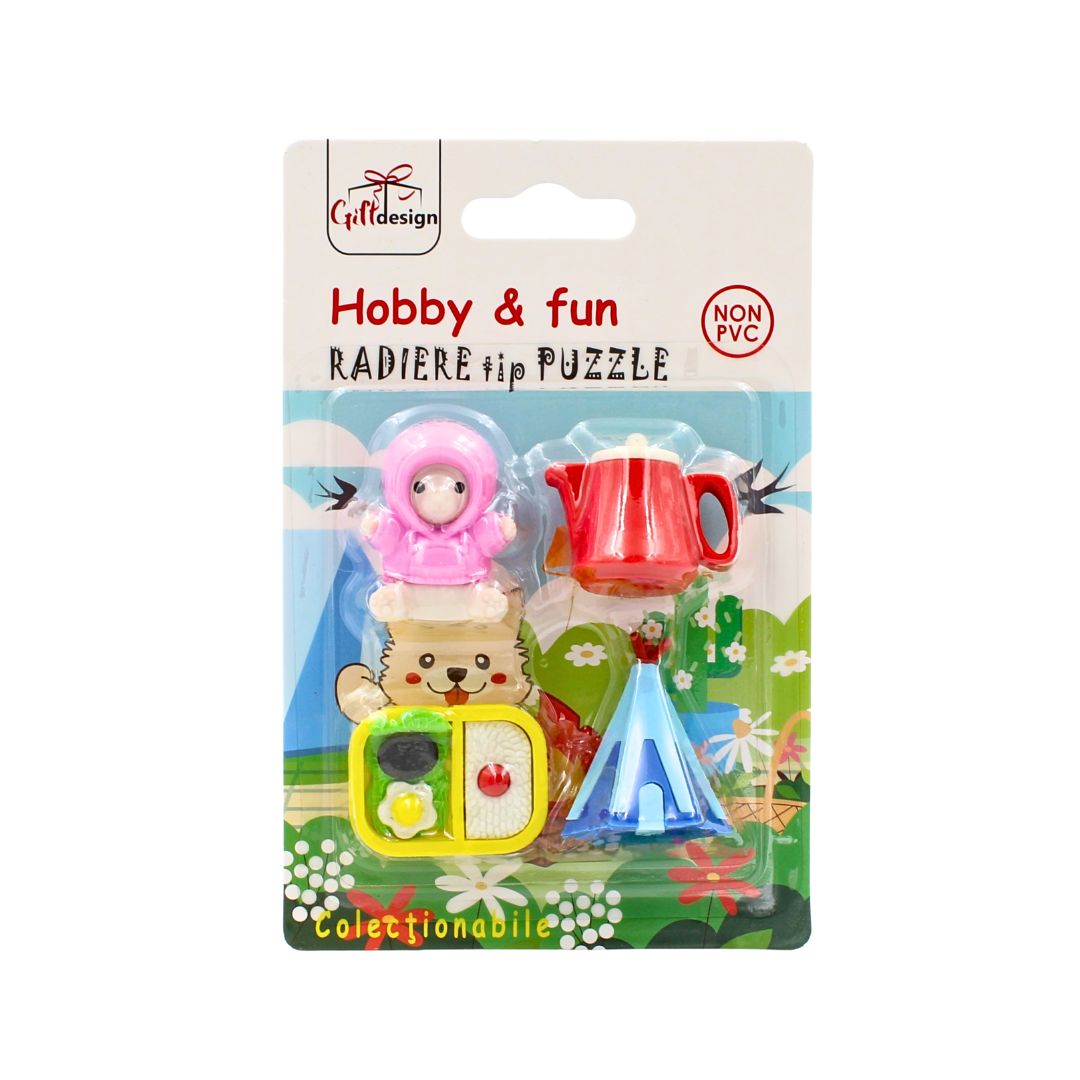 Set 4 radiere colectionabile Hobby Fun cort - eMAG.ro