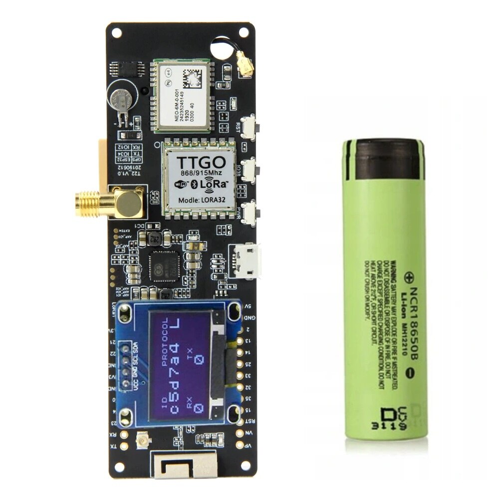 Ttgo Lora 868mhz Wifi Esp32 Gps Neo 6m Платка за разработка Regex2 Emag Bg