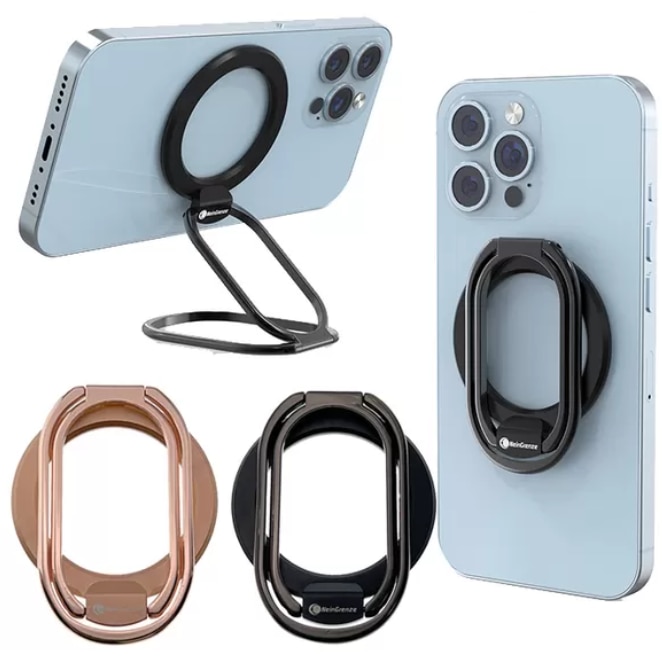 Suport inel pentru telefon, universal, Ideas4Comfort™, magnetic ...