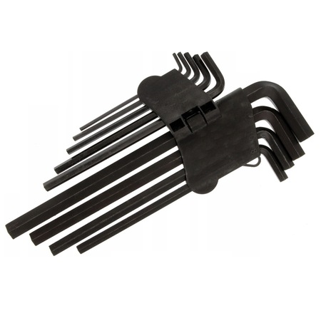 Set 9 chei imbus hexagonale tip L, Otel CR-V, 3, 4, 5, 6, 7, 8, 10, 12 ...