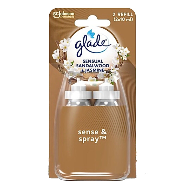 Rezerva odorizant de camera Glade Sense & Spray Sensual Sandalwood & Jasmine, 2x18ml - eMAG.ro