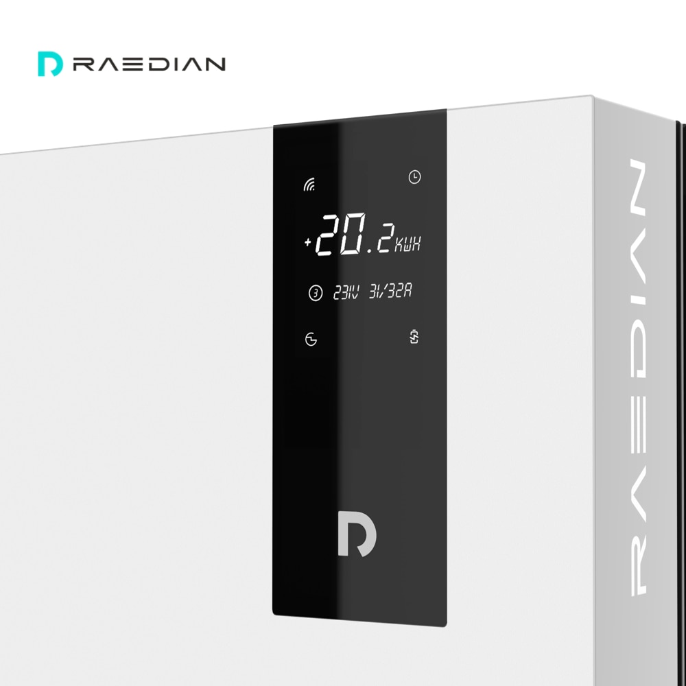 Смарт зарядна станция Raedian, с фотоволтаична съвместимост, до 7.4kW ...