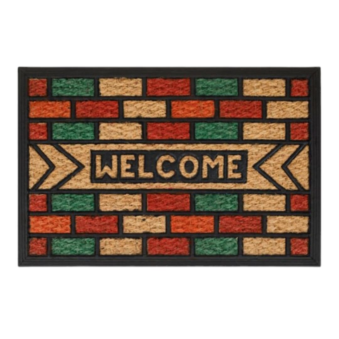 Covoras intrare "Welcome" 60 x 40 cm, Multicolor - eMAG.ro