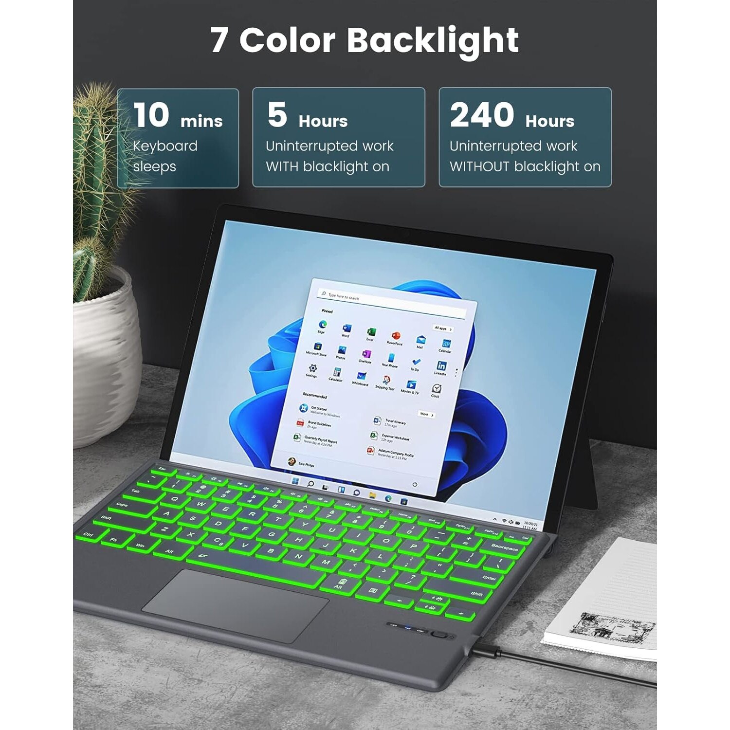 Tastatura pentru Microsoft Surface Pro 7 Plus/Pro 7/ Pro 6/ Pro 5/Pro 4 ...