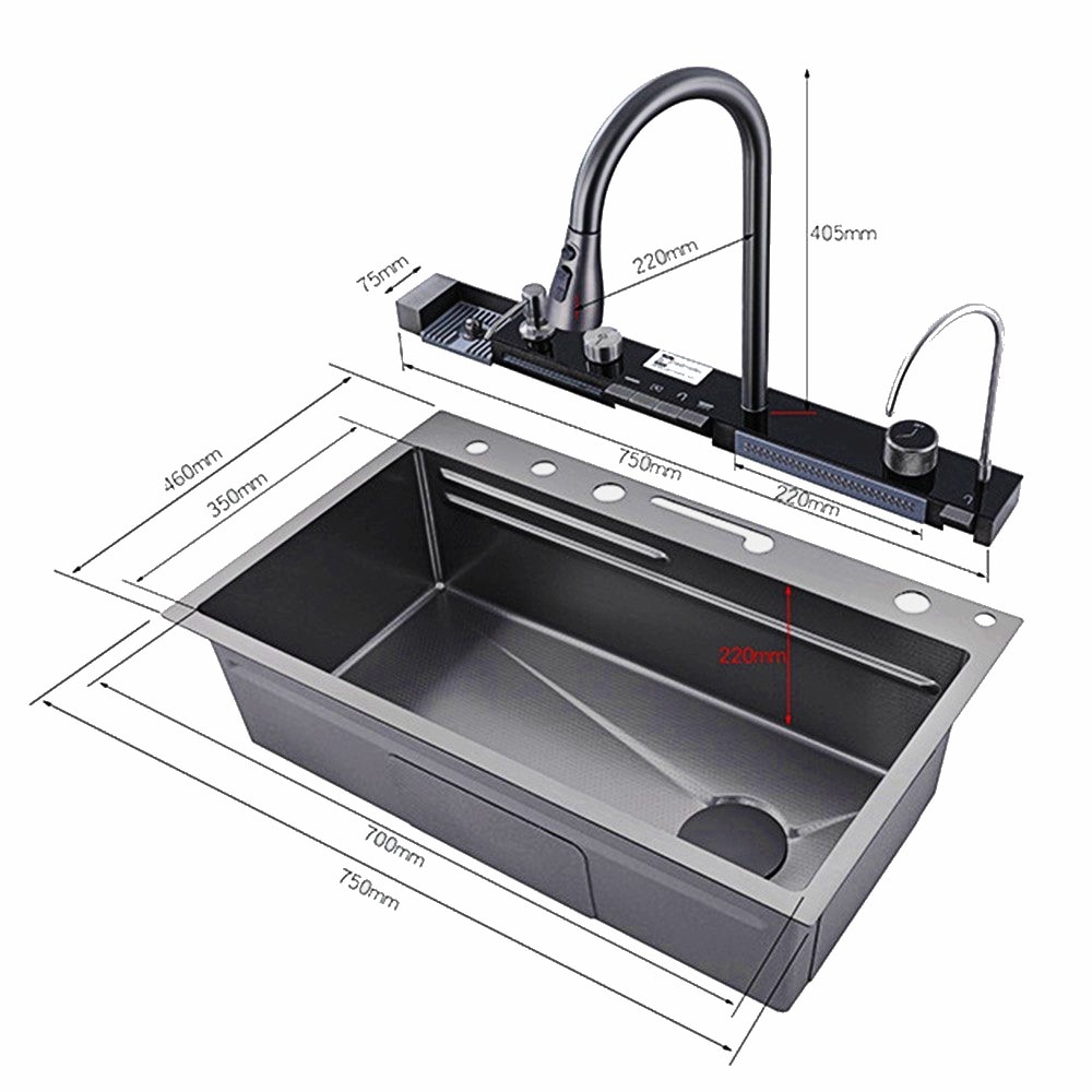 Chiuveta multifunctionala 7546X cu 2 cascade cu accesorii incluse ...