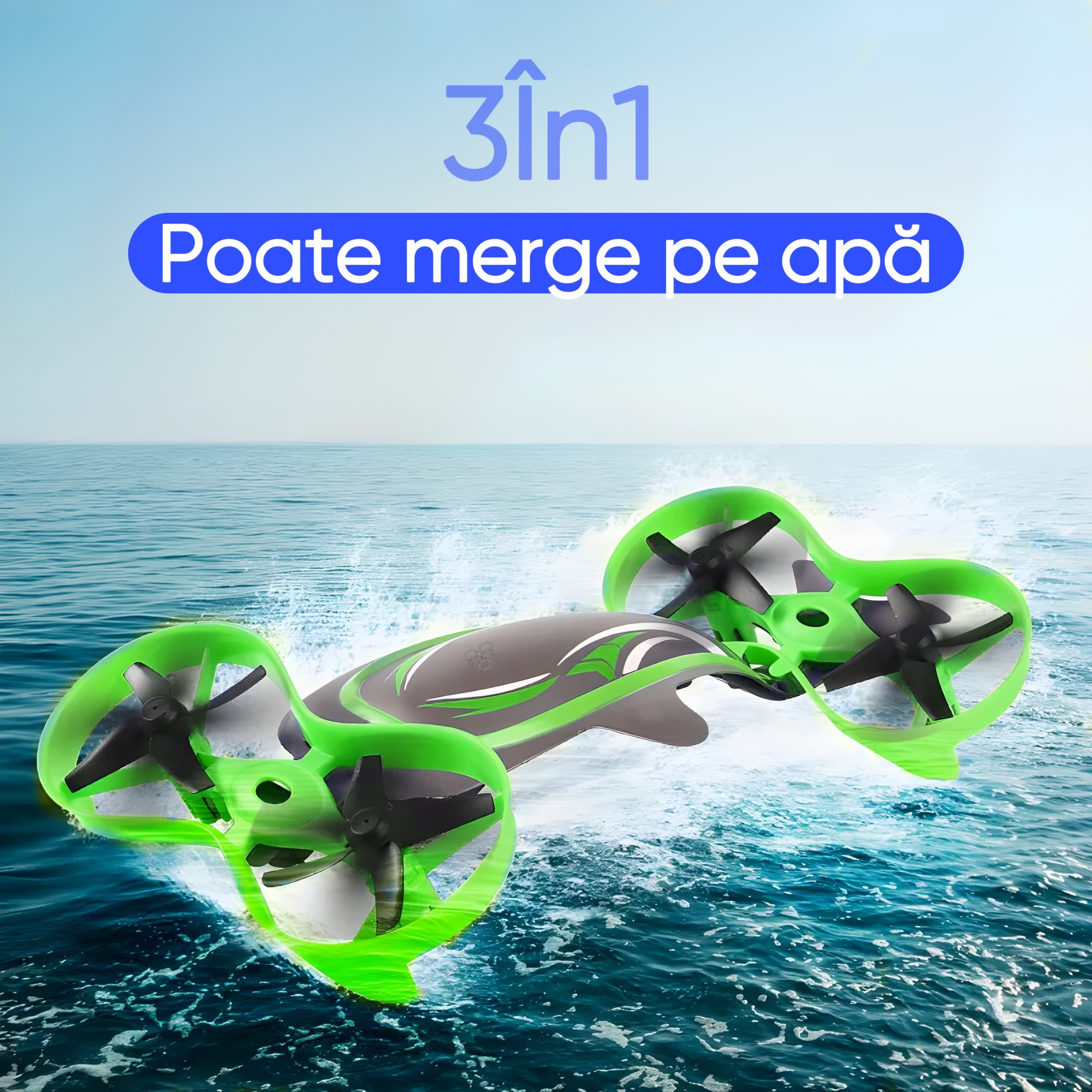 Drona de jucarie pentru copii sau Adulti 3in 1, HexaCraft, model HC ...