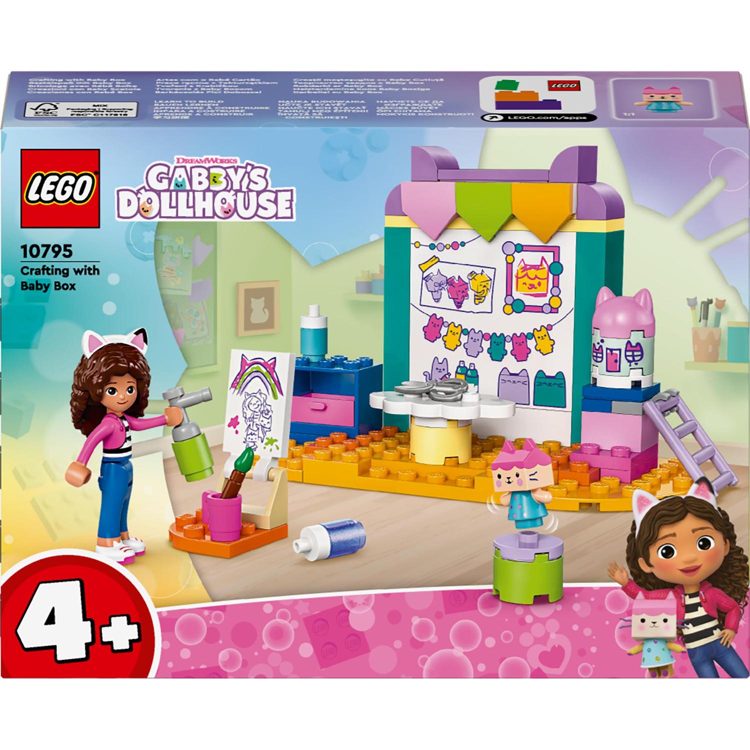 LEGO® Gabby's Dollhouse - Creatii mestesugite cu Bebe Cutiuta 10795, 60 ...