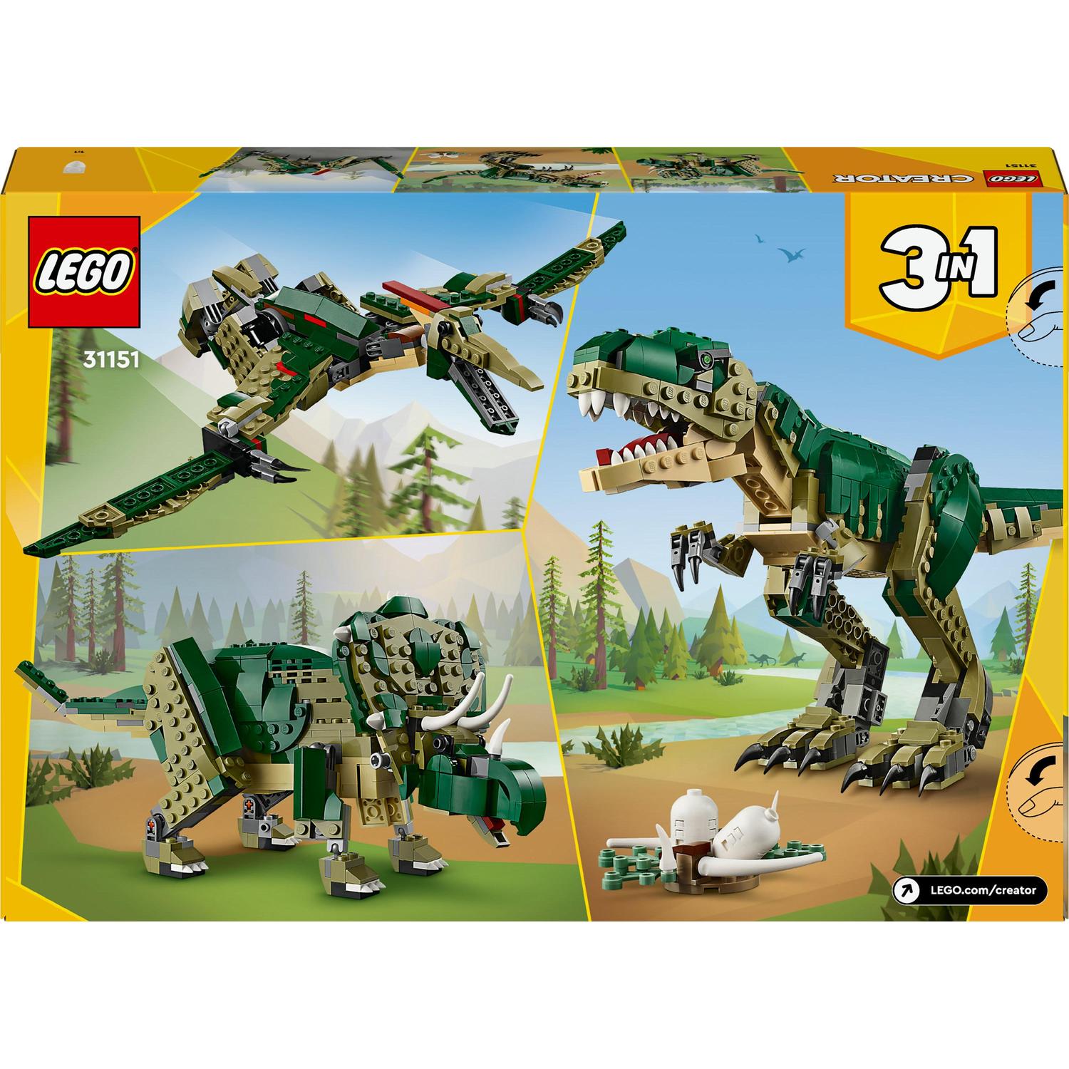 LEGO® Creator 3 in1 - T. Rex 31151, 626 piese - eMAG.ro