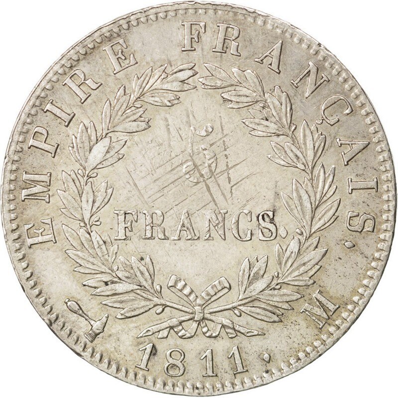 Moneda istorica din Argint 5 franci Napoleon I Imperiul Francez - eMAG.ro