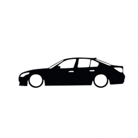 Sticker Auto BMW E60 Silueta - 15 CM - Negru - eMAG.ro