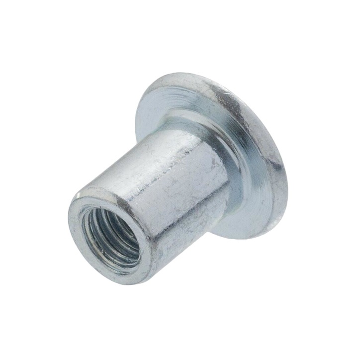 Set Piulite mobilier, Conector cu cap plat, M6x11, Otel zincat, 10 ...