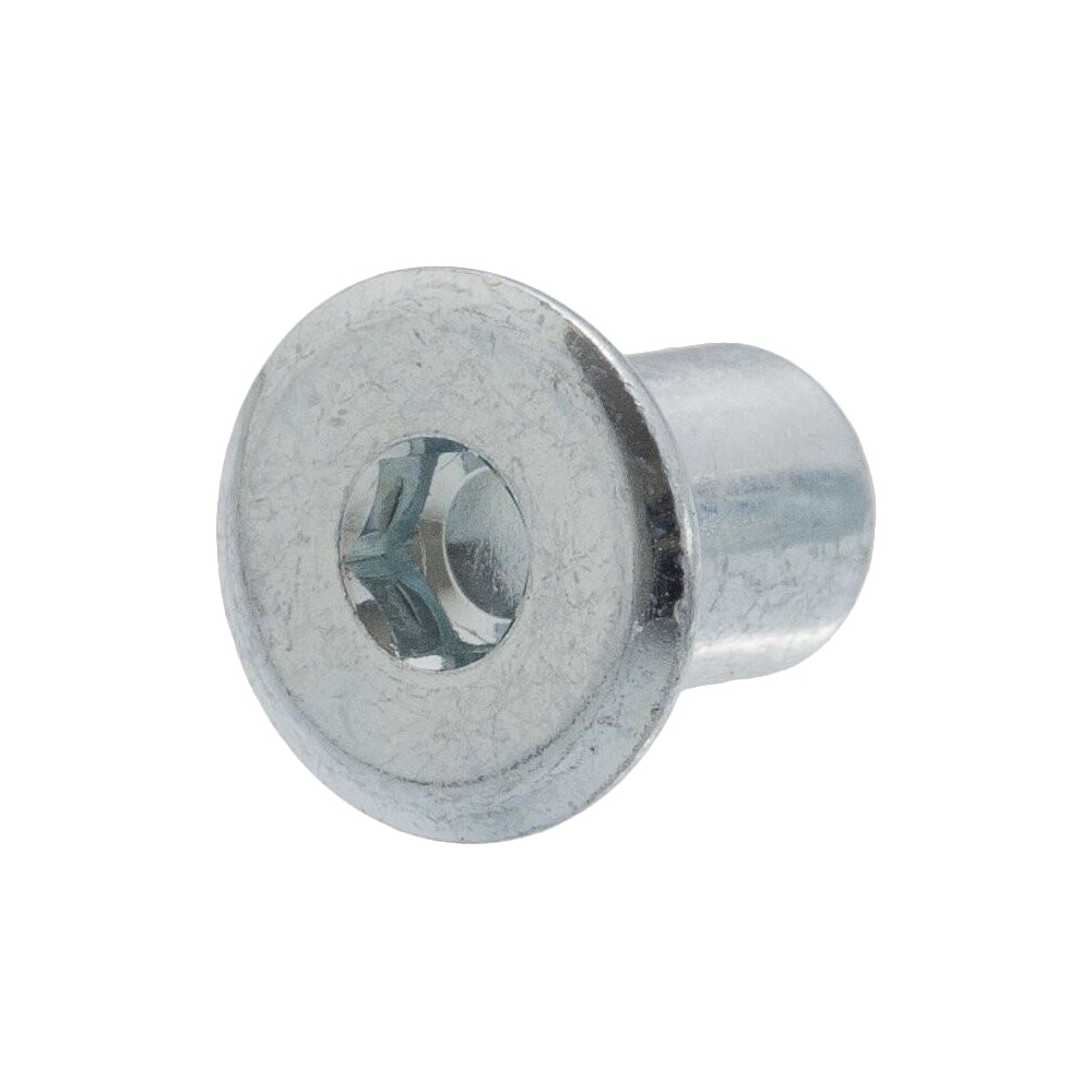 Set Piulite mobilier, Conector cu cap plat, M6x11, Otel zincat, 10 ...