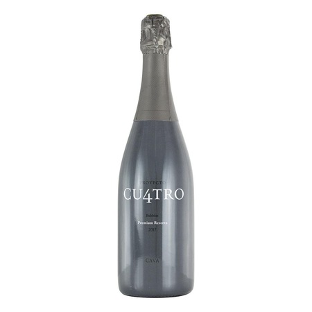 Cava, Cu4tro Premium Reserva, Brut Nature, 12%, 0.75L - eMAG.ro