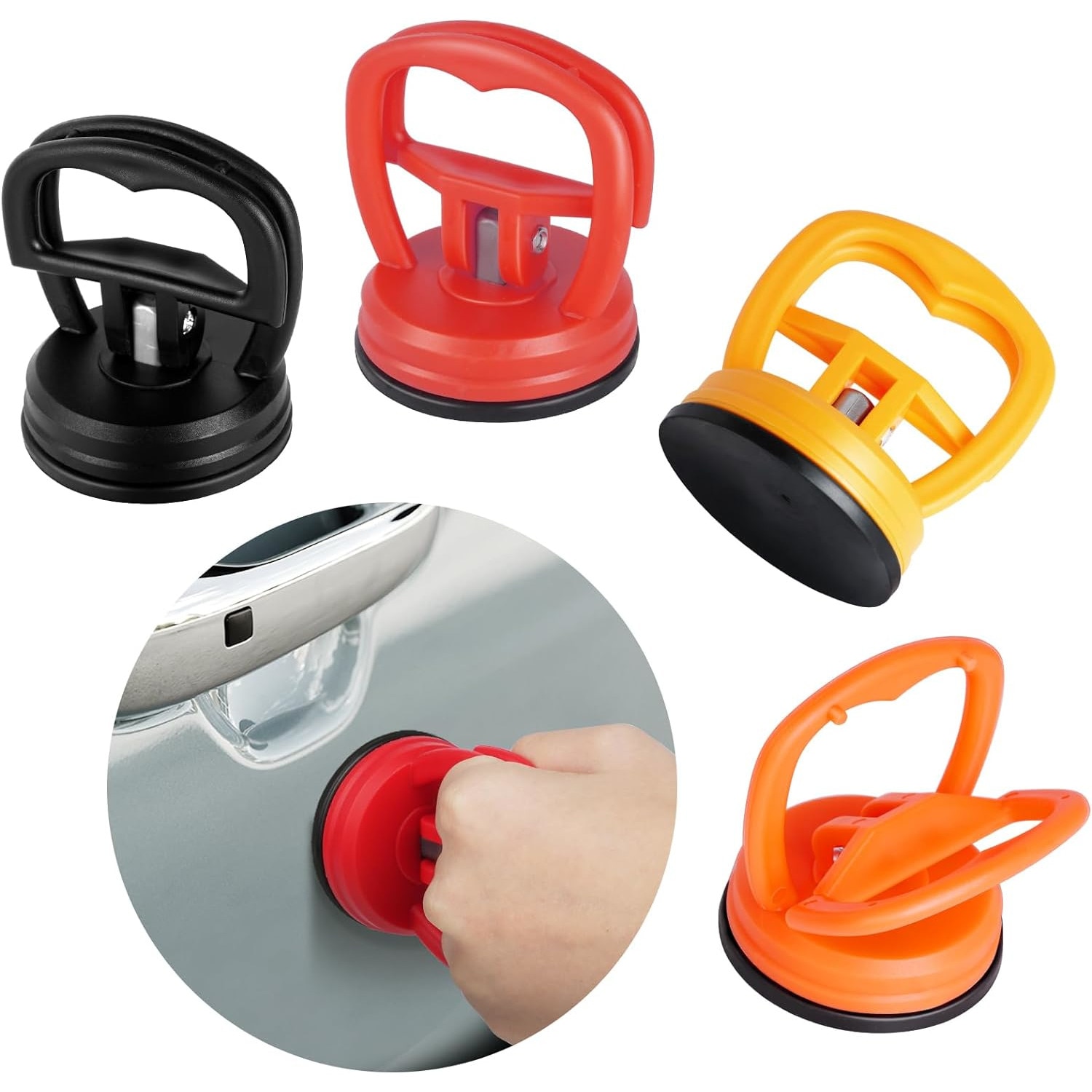 Set 4 ventuza pentru indreptat tabla, enkourakoko®, 15 kg forta ...